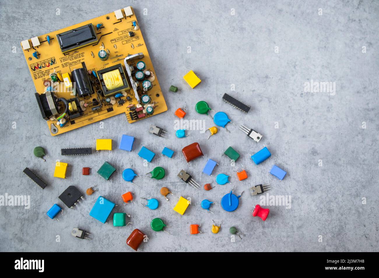 Electronic motherboard and isometric processor, microchip parts, high ...