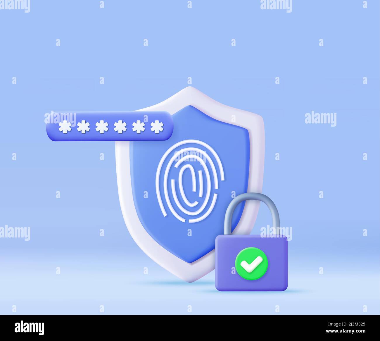 3d render fingerprint icon Stock Vector Image & Art - Alamy