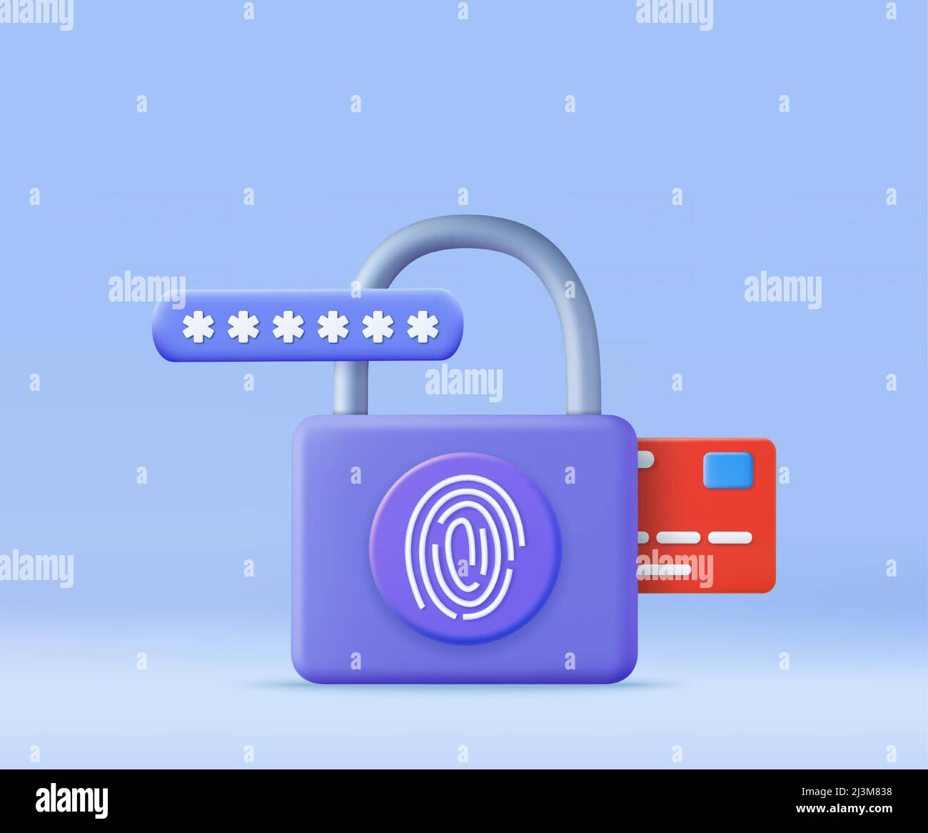 Fingerprint scan business card Stock Vector Images - Alamy