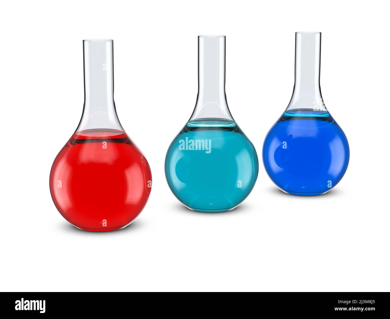 Florence flasks on a white background. 3d illustration Stock Photo - Alamy
