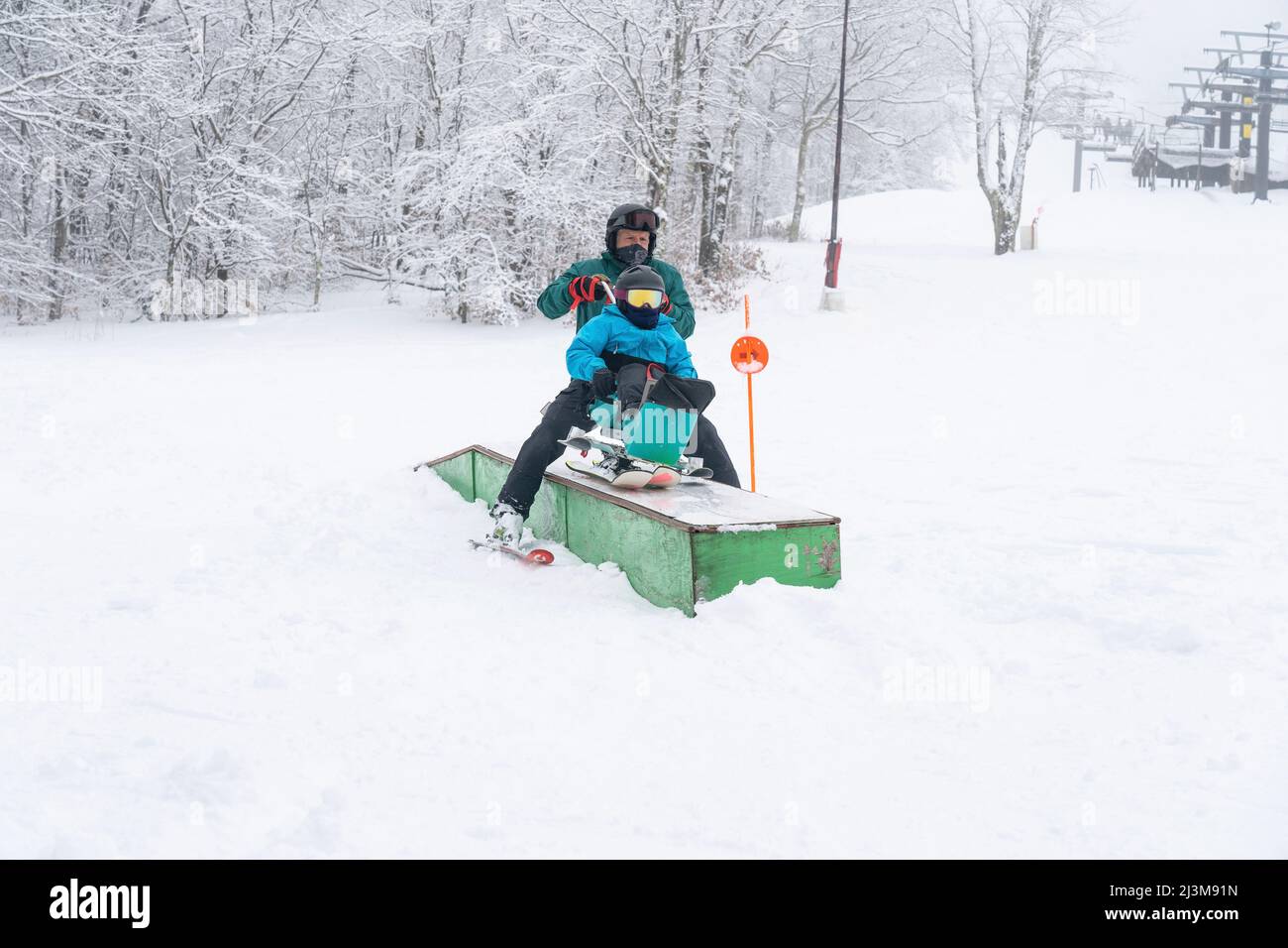 Adaptive skiing for a girl with Ullrich Congenital Muscular Dystrophy ...