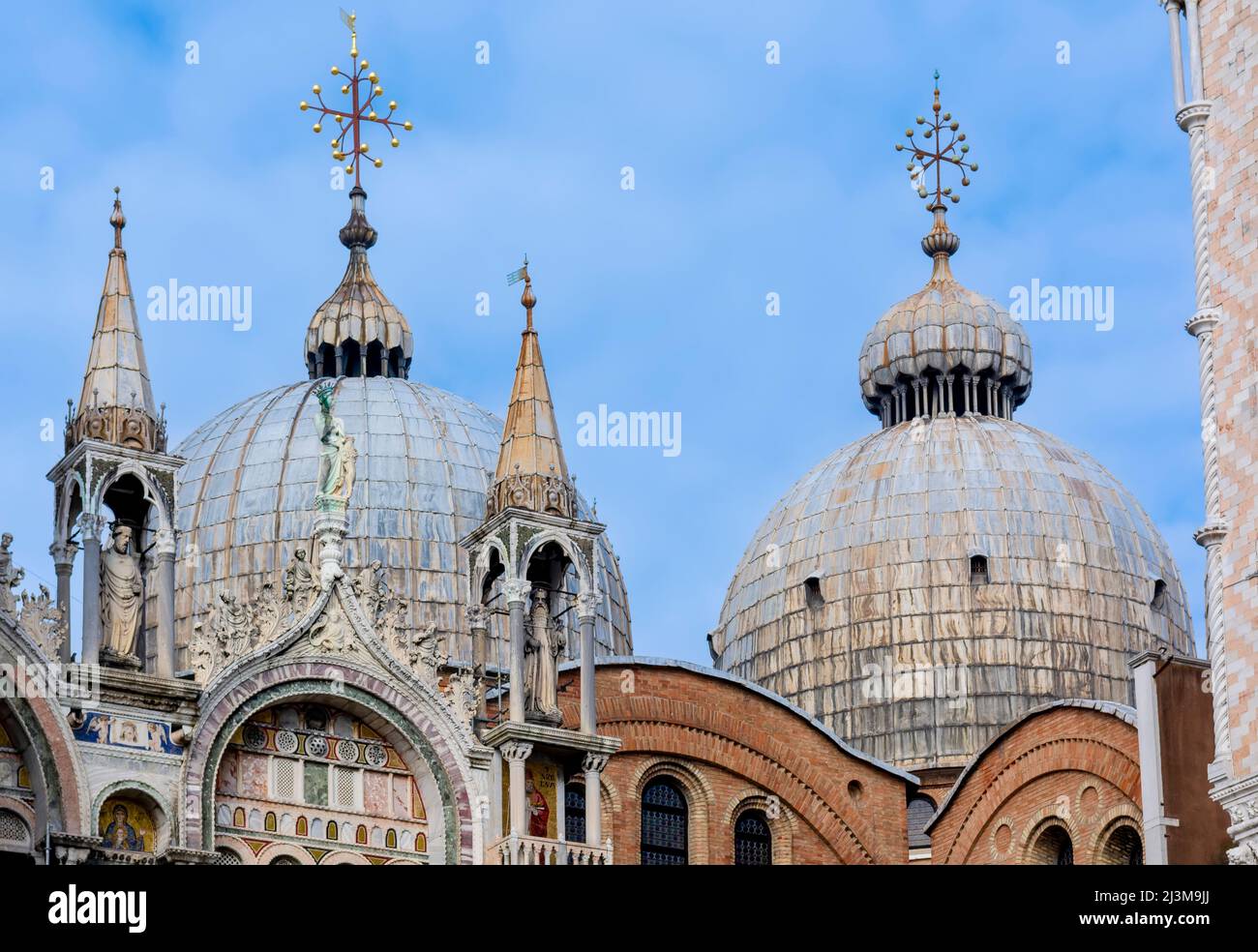 Domes of St. Mark's Basilica; Venice, Veneto, Italy Stock Photo - Alamy