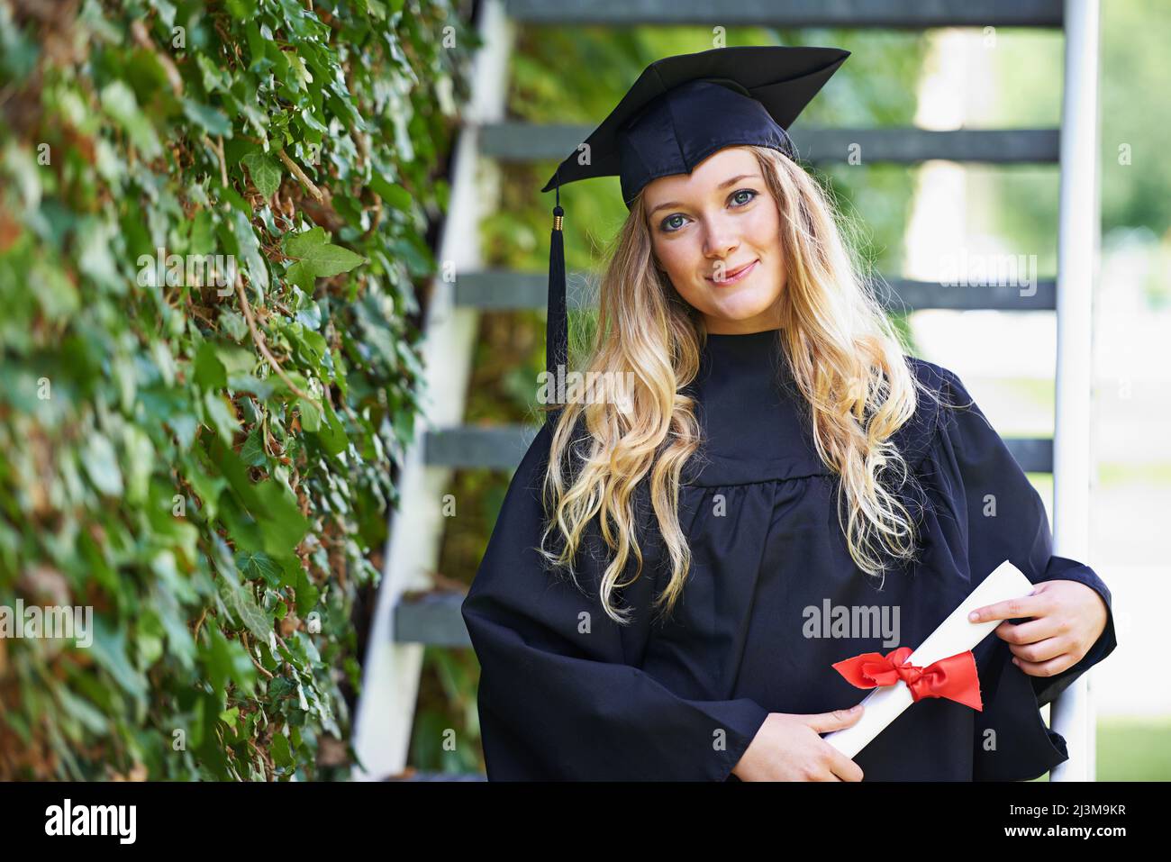 Off to a great start. A young woman on graduation day Stock Photo - Alamy