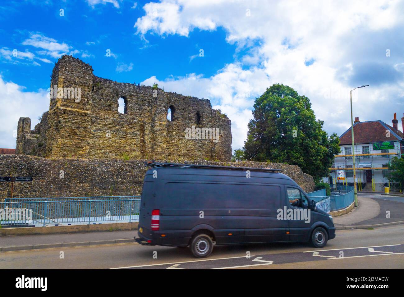 Canterbury city defensive walls seen from Pin Hill street,The first ...
