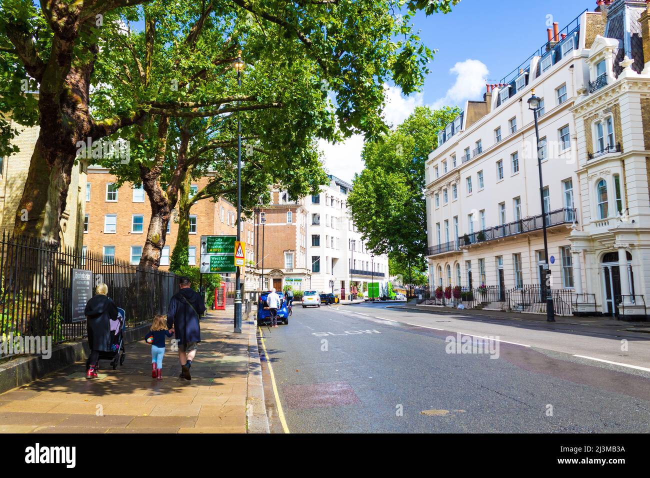 View of Eaton Square in Belgravia.Belgravia is an affluent district in ...