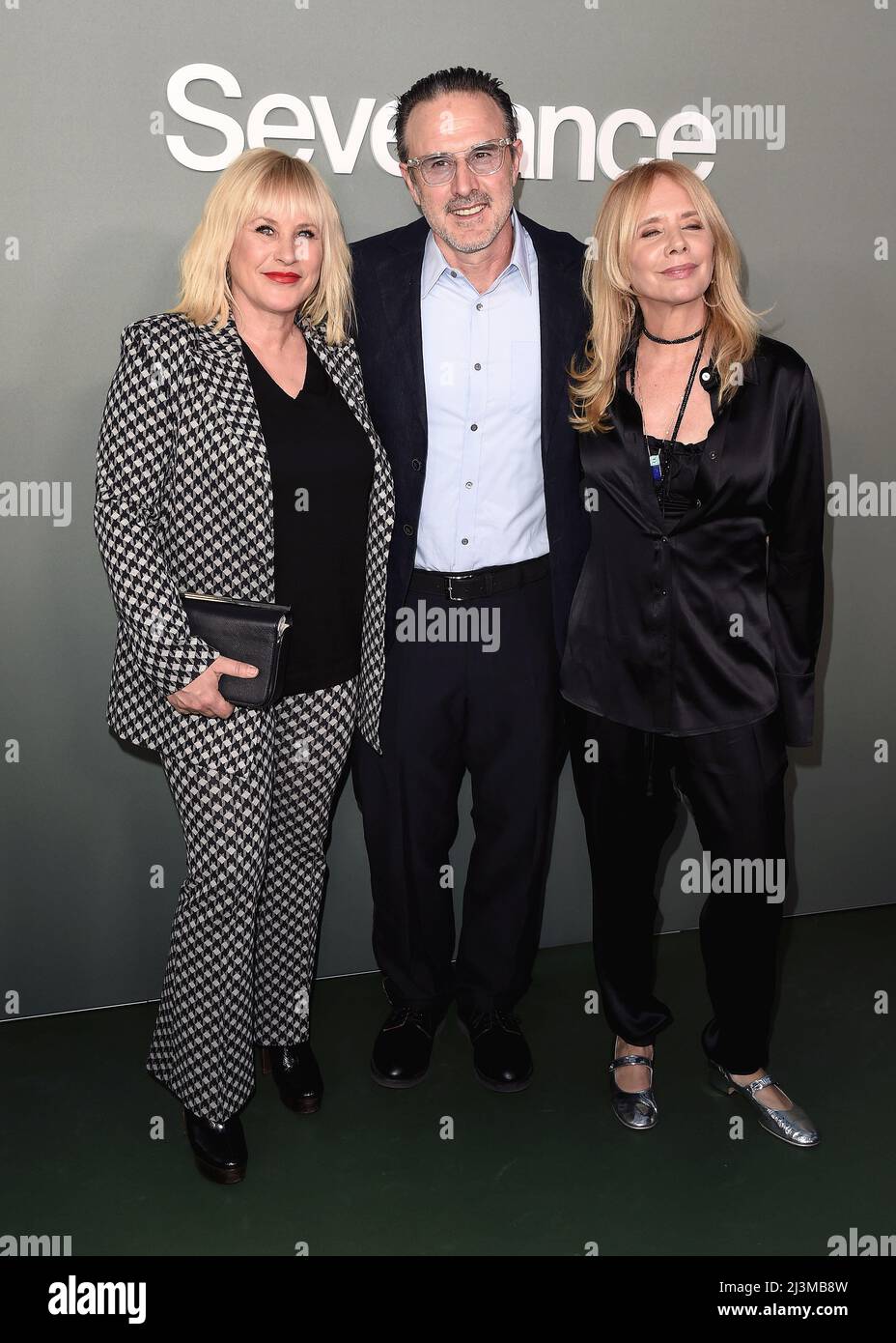 Patricia Arquette, David Arquette and Rosanna Arquette walking on the ...