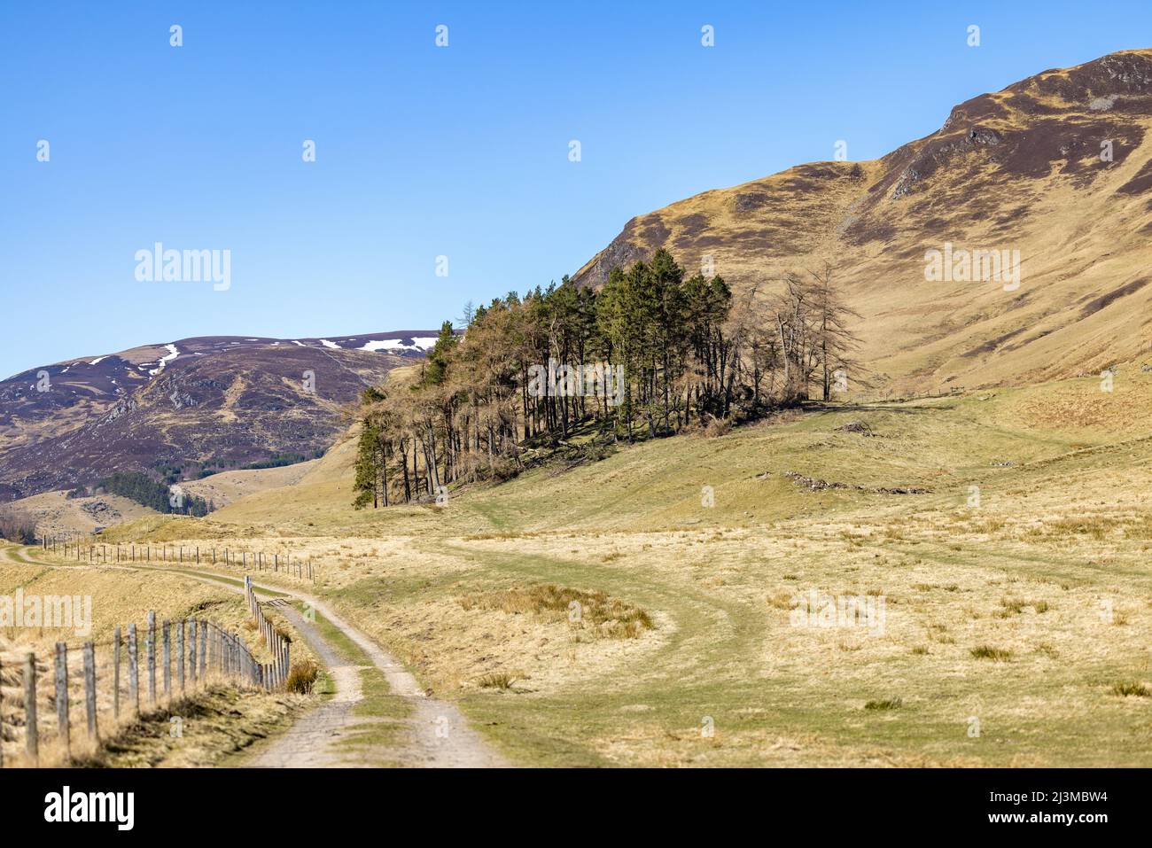 Path through the countryside, near Glenshee Stock Photo - Alamy