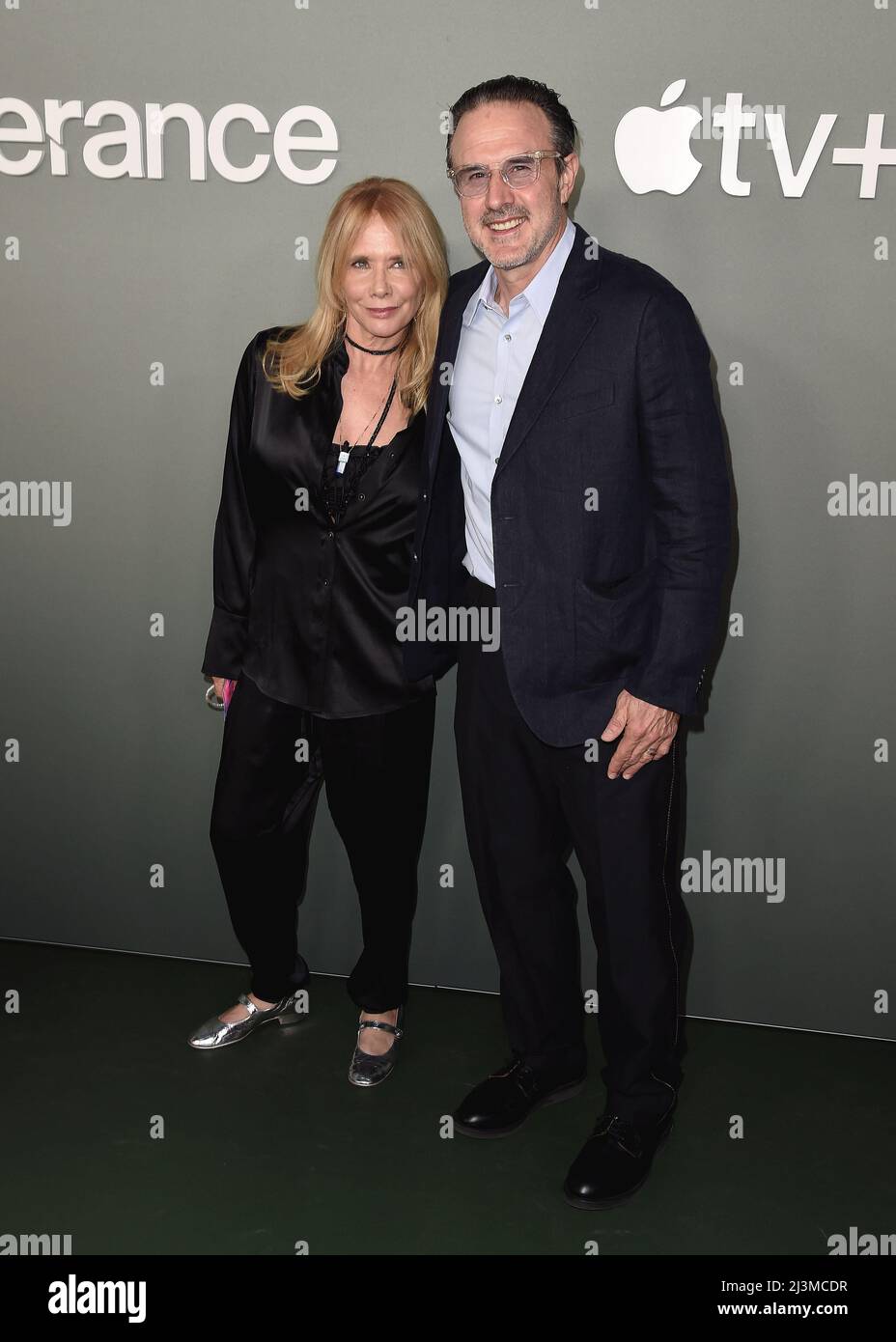 Patricia Arquette and David Arquette walking on the red carpet at Apple ...