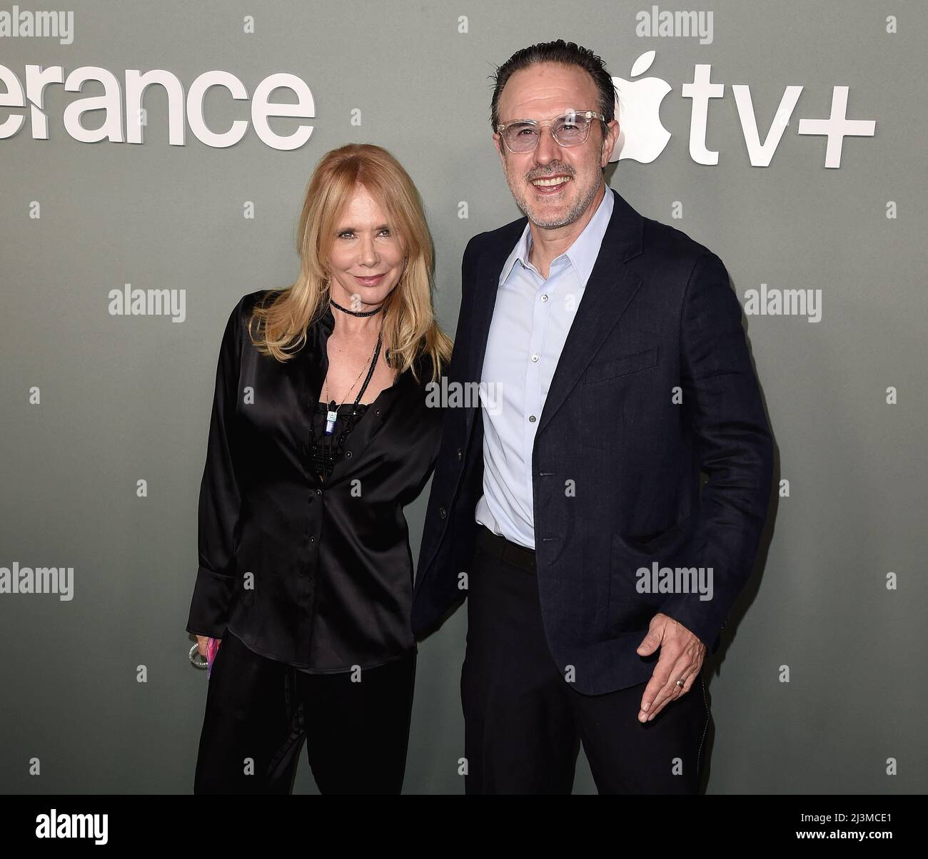 Patricia Arquette and David Arquette walking on the red carpet at Apple ...
