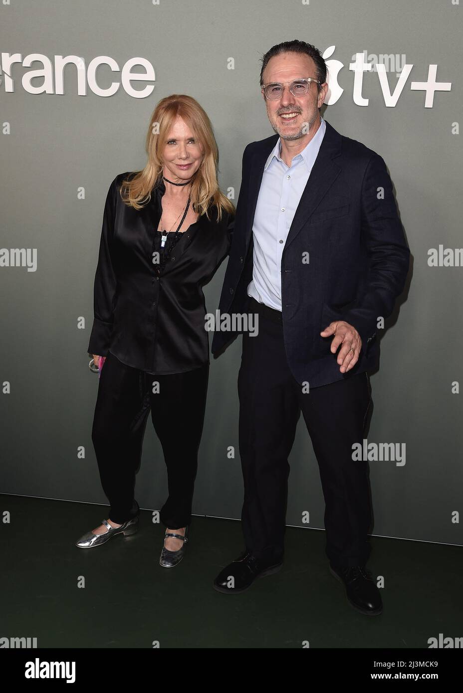 Patricia Arquette and David Arquette walking on the red carpet at Apple ...