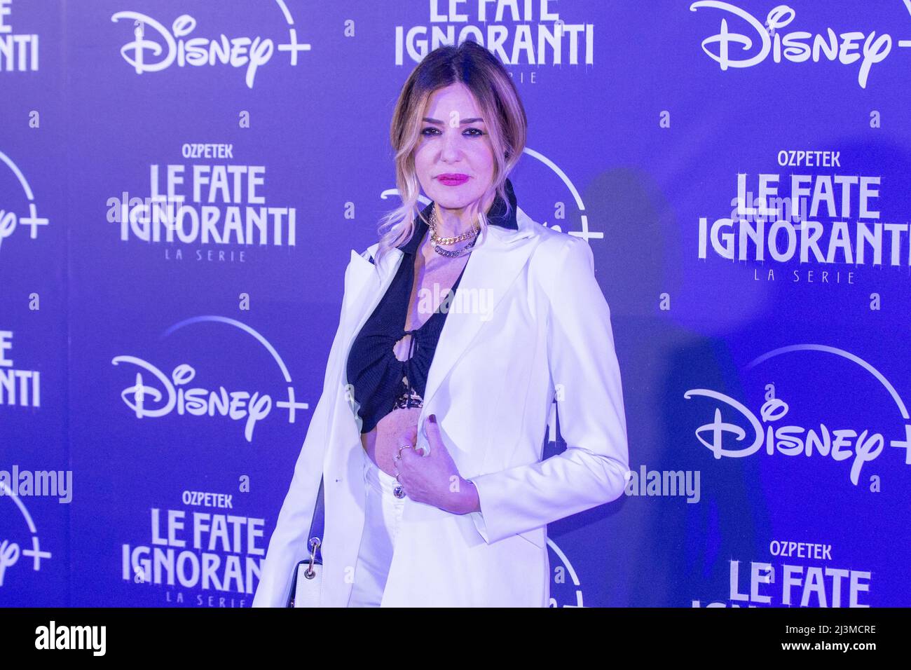 Alessia Fabiani attends the premiere of TV series "Le Fate Ignoranti ...