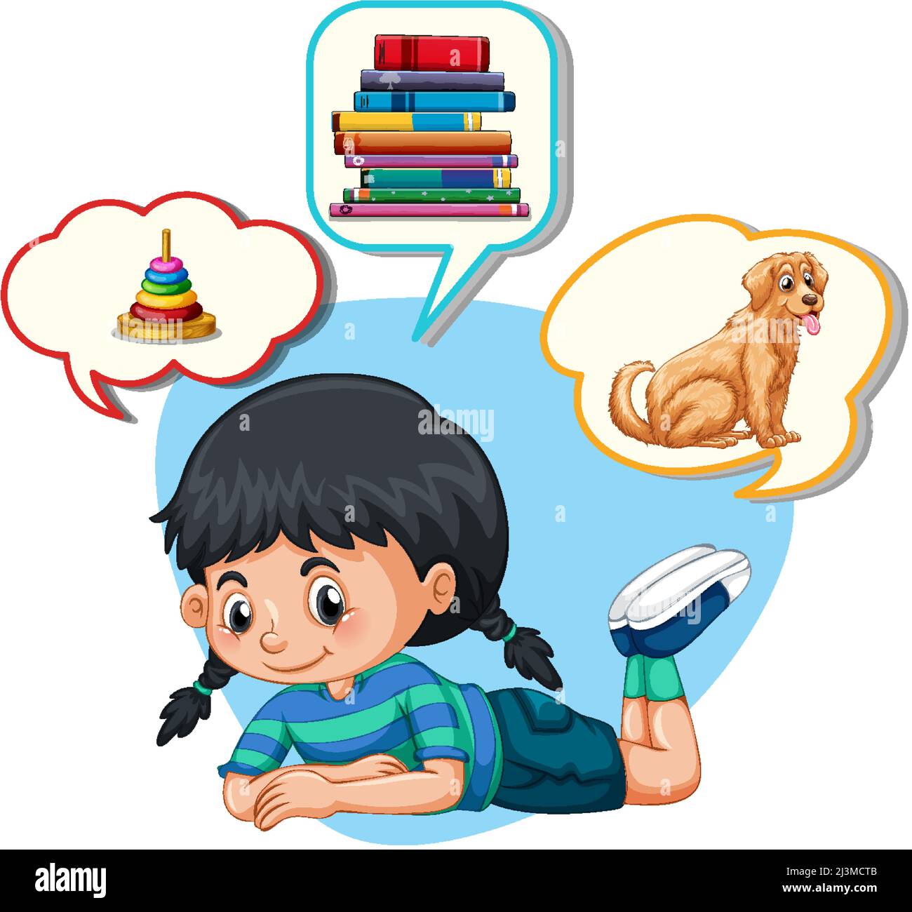 Cartoon books thinking Cut Out Stock Images & Pictures - Alamy