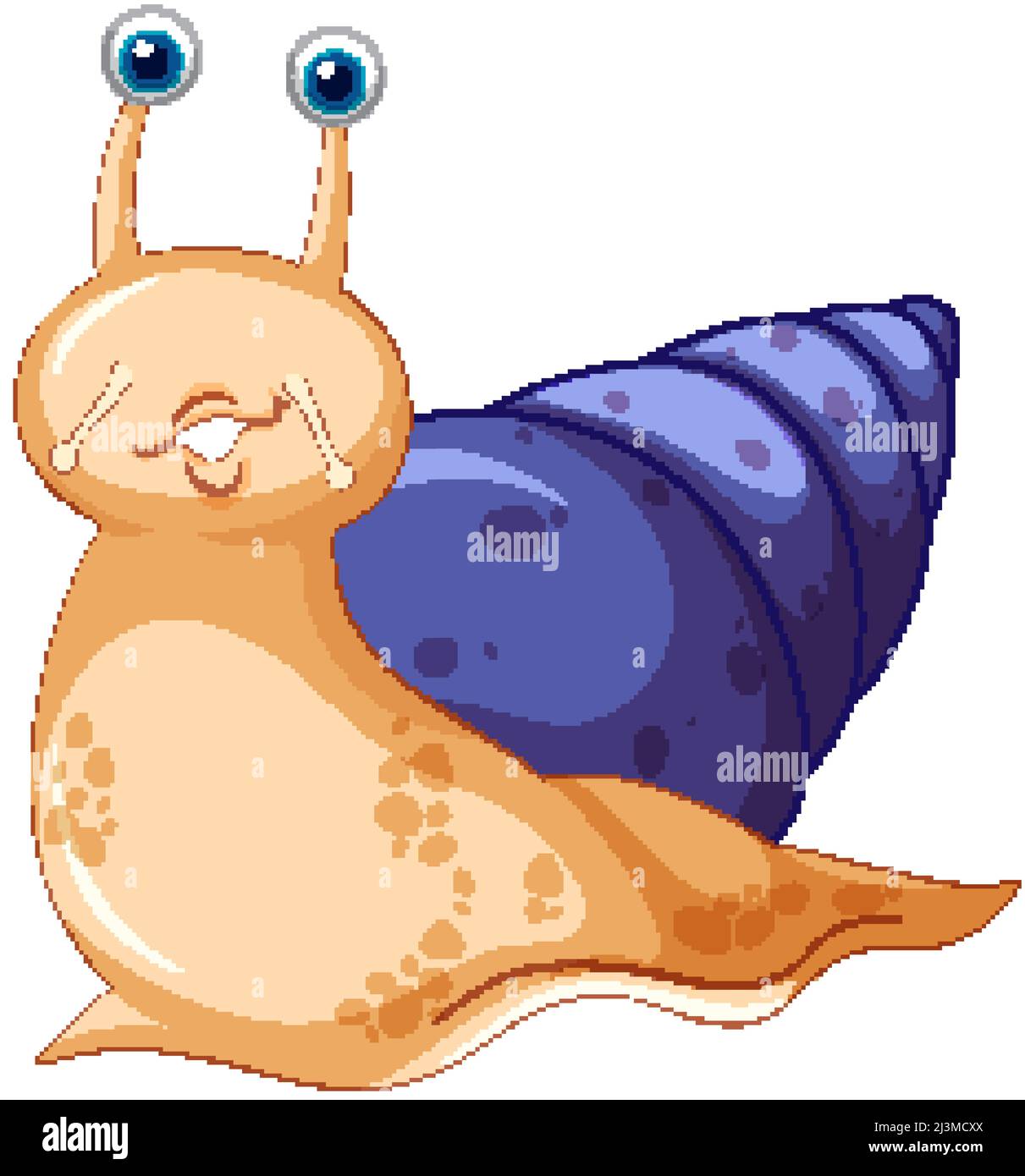 Isolated snail cartoon character illustration Stock Vector Image & Art ...