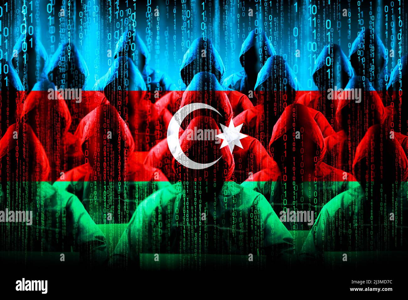Anonymous hooded hackers, flag of Azerbaijan, binary code - cyber ... Anonymous hooded hackers, flag of Azerbaijan, binary code - cyber ...