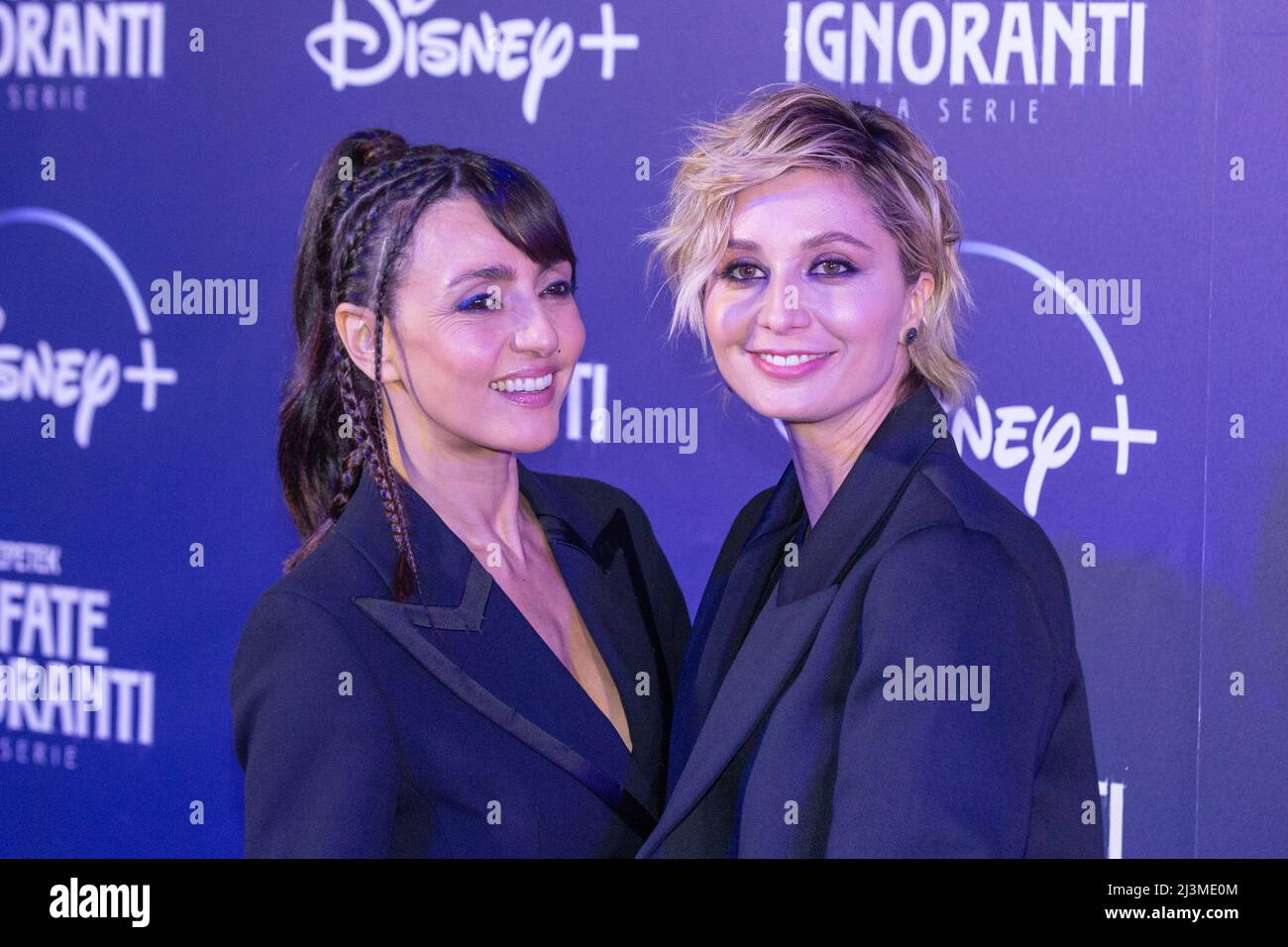 Ambra Angiolini and Anna Ferzetti attend the premiere of TV series "Le ...