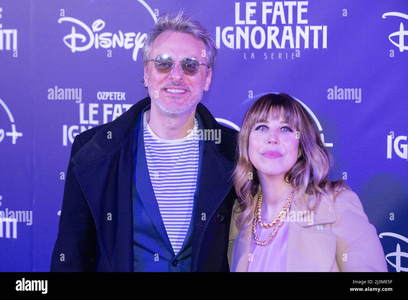 Massimiliano Vado and Michela Andreozzi attend the premiere of TV ...