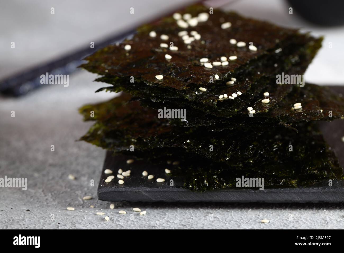 nori seaweed chips, healthy food Stock Photo - Alamy