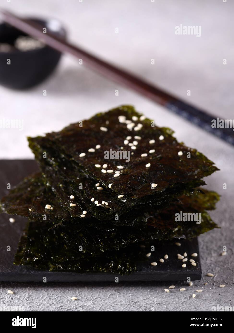 nori seaweed chips, healthy food Stock Photo - Alamy