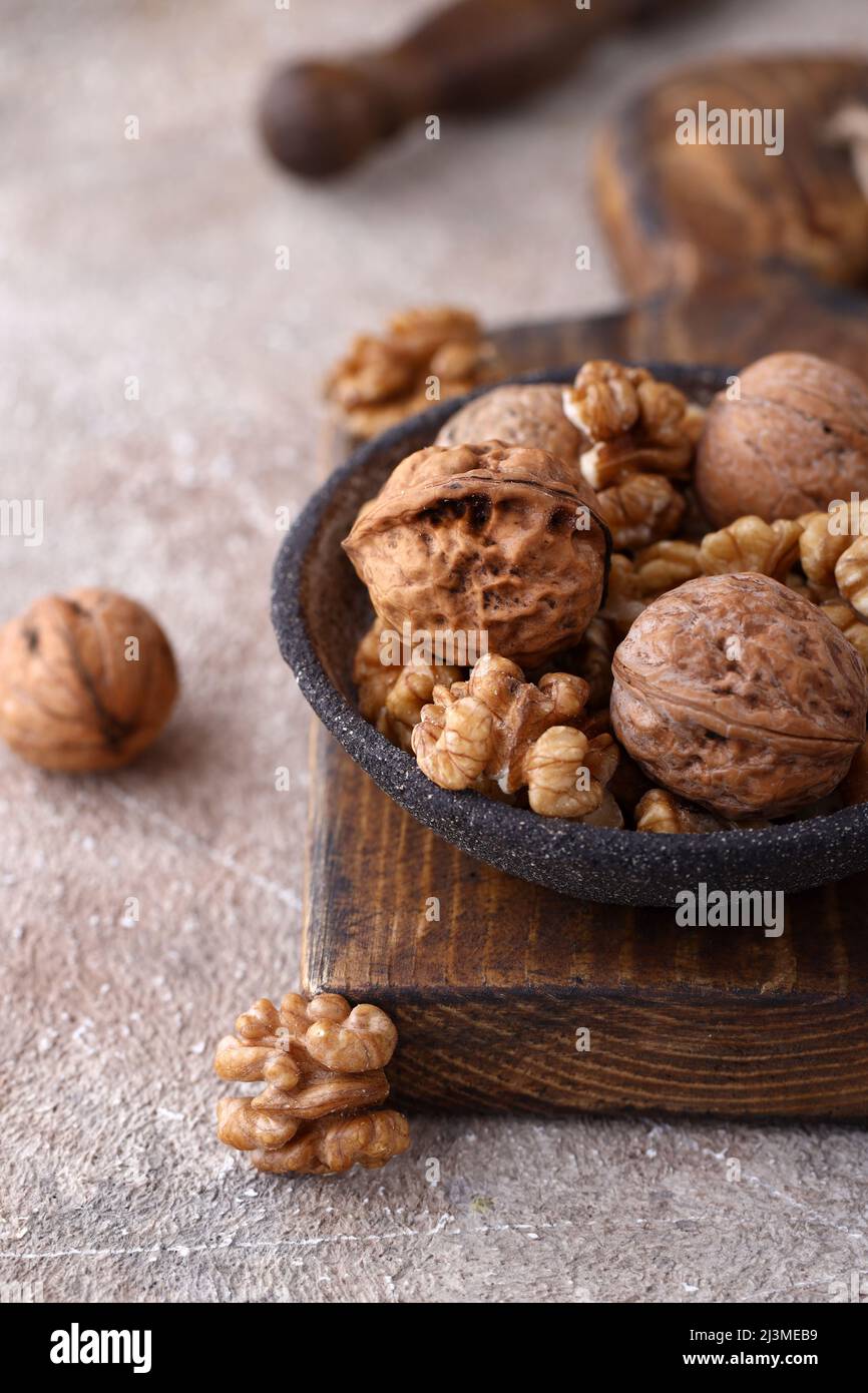 natural organic walnuts, healthy food Stock Photo - Alamy