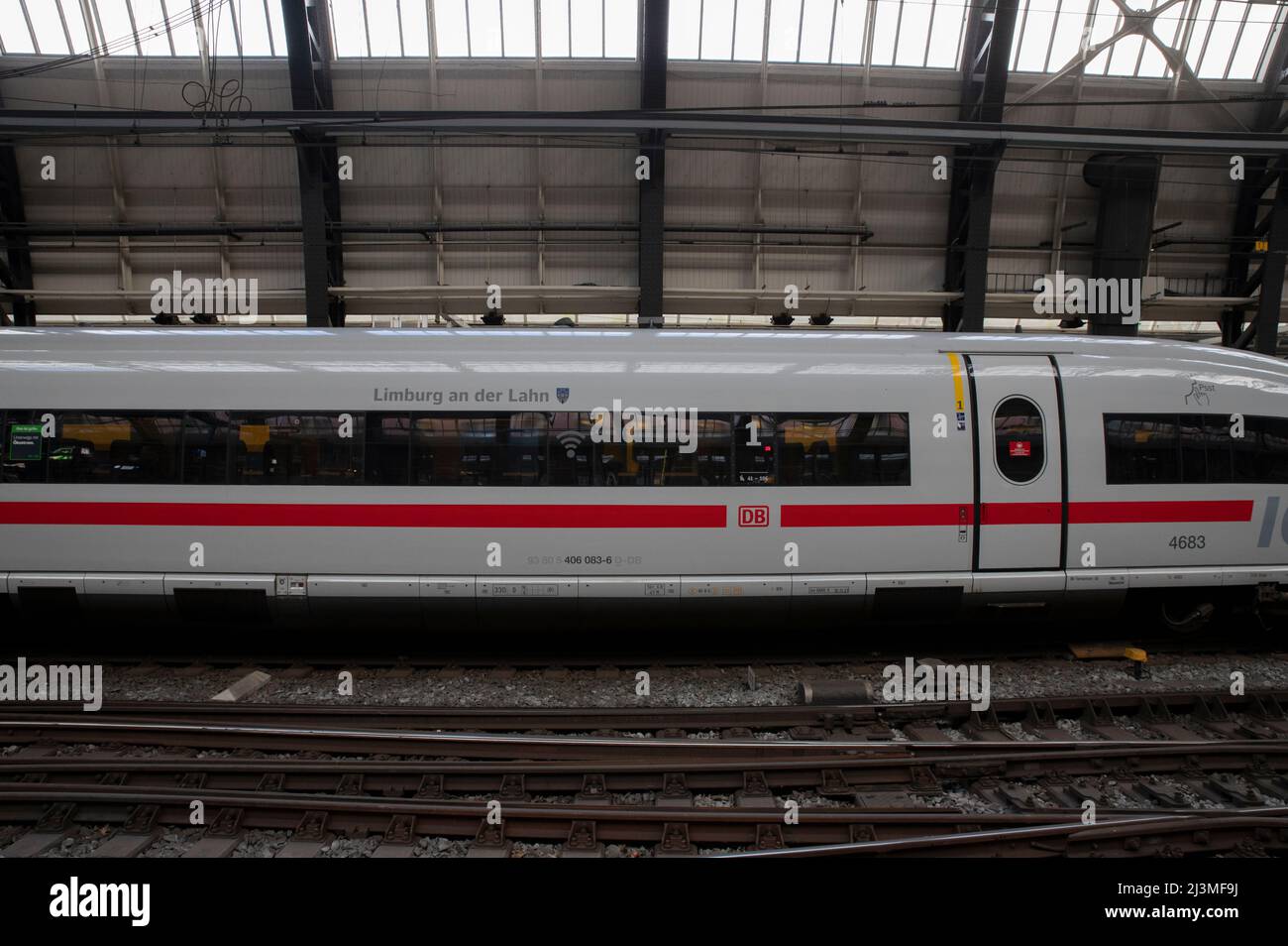 Side View ICE Train At The Central Train Station At Amsterdam The ...