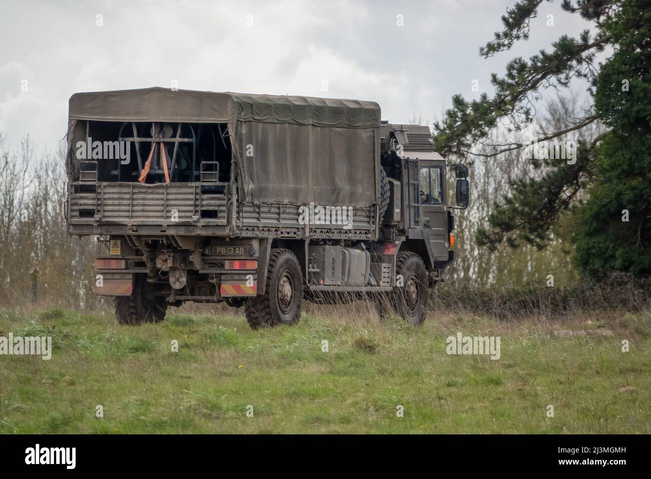British army MAN SV 4x4 logistics lorry in action on a military ...