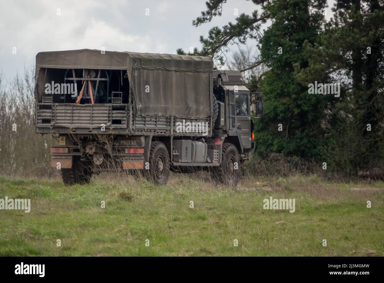 British army MAN SV 4x4 logistics lorry in action on a military ...