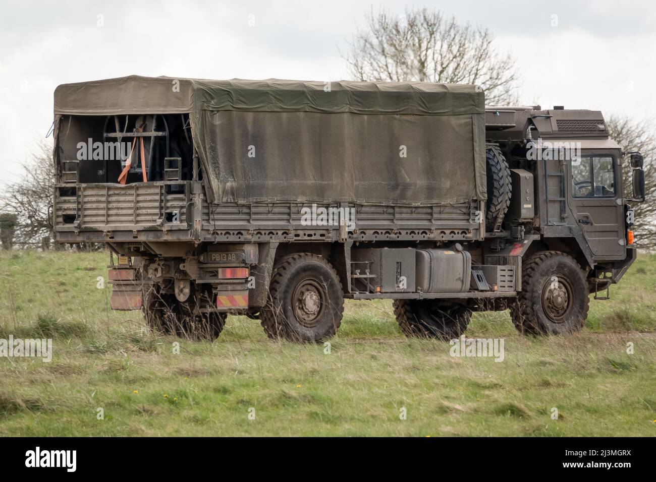 British army MAN SV 4x4 logistics lorry in action on a military ...