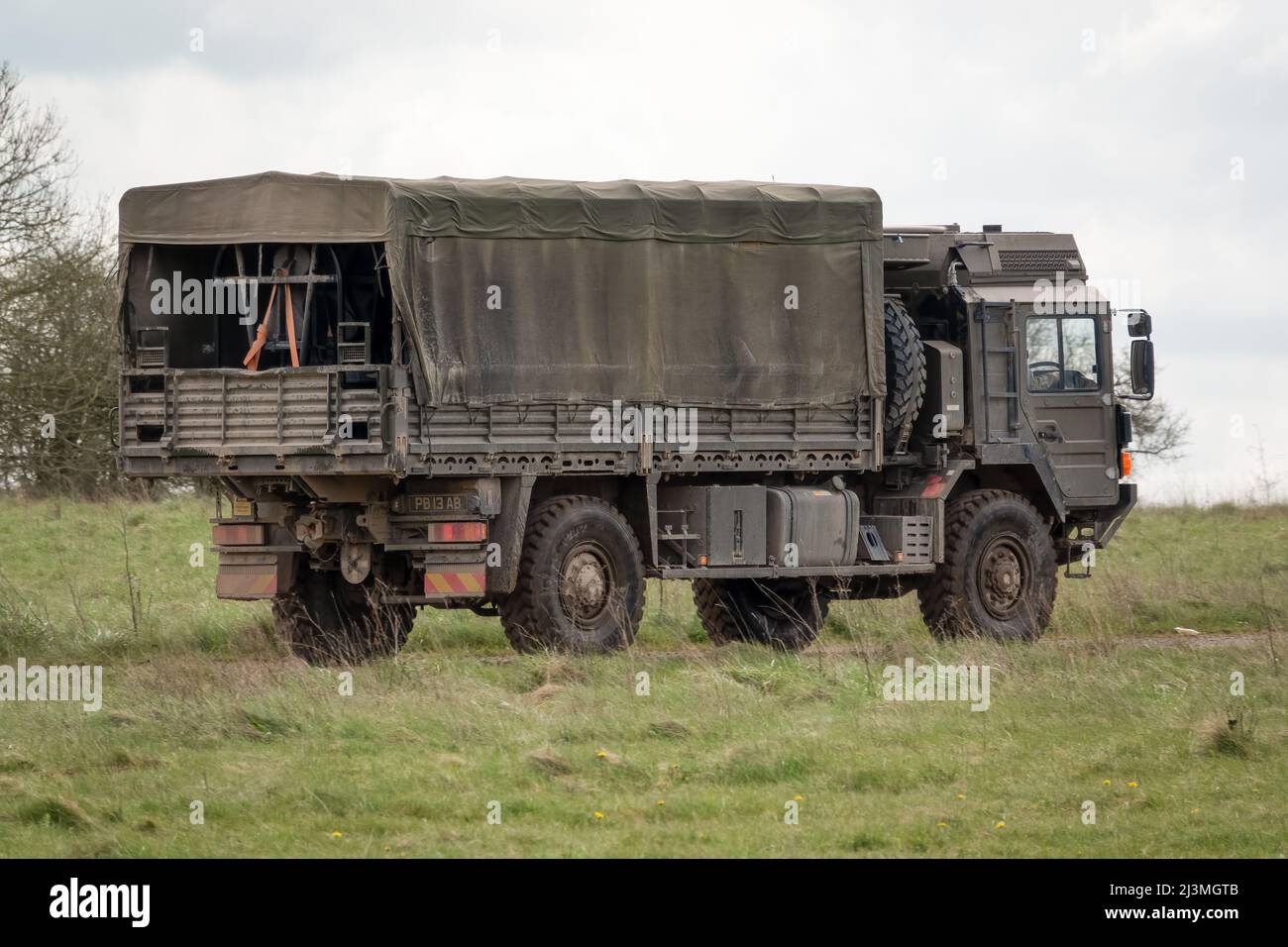 British army MAN SV 4x4 logistics lorry in action on a military ...