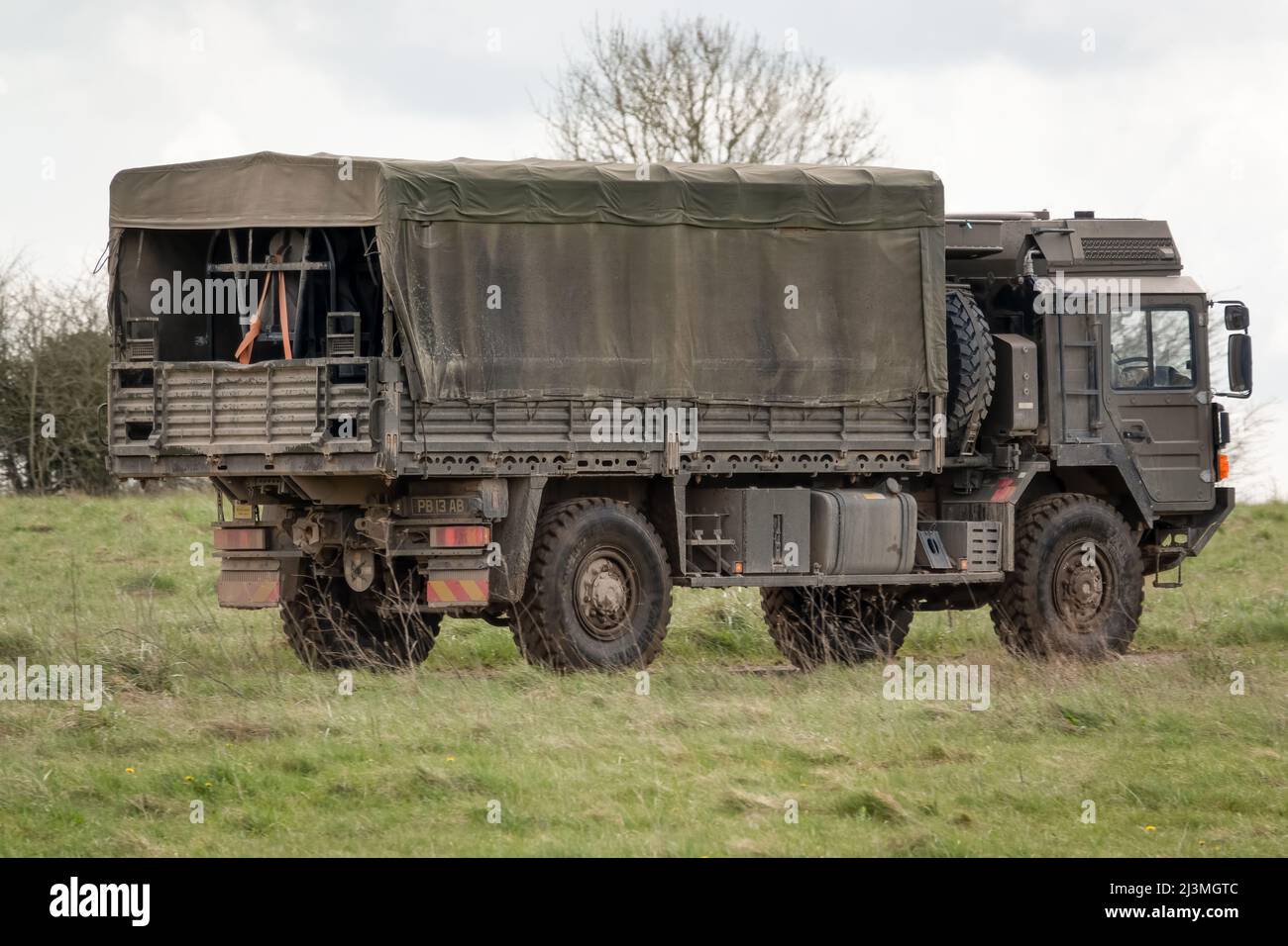British army MAN SV 4x4 logistics lorry in action on a military ...