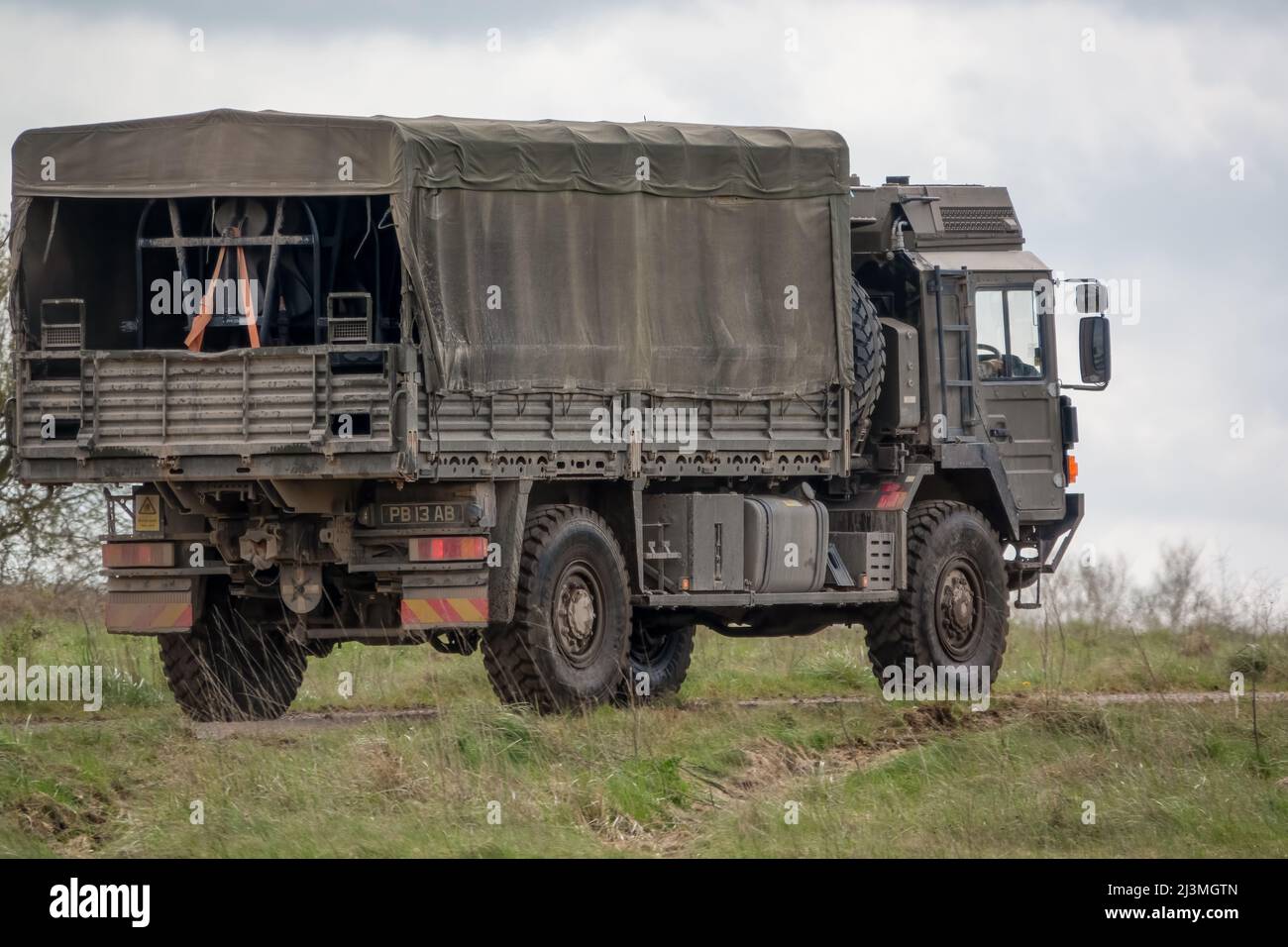 British army MAN SV 4x4 logistics lorry in action on a military ...