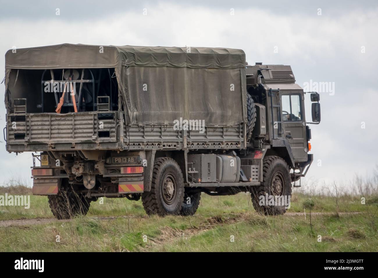 British army MAN SV 4x4 logistics lorry in action on a military ...