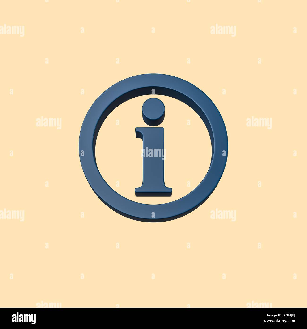 Information Symbol Shape on Yellow Background Stock Photo - Alamy
