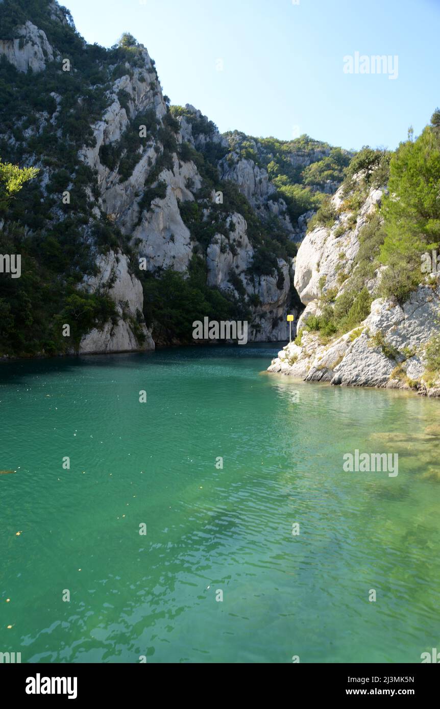 Lower Verdon gorges in Quinson Stock Photo - Alamy