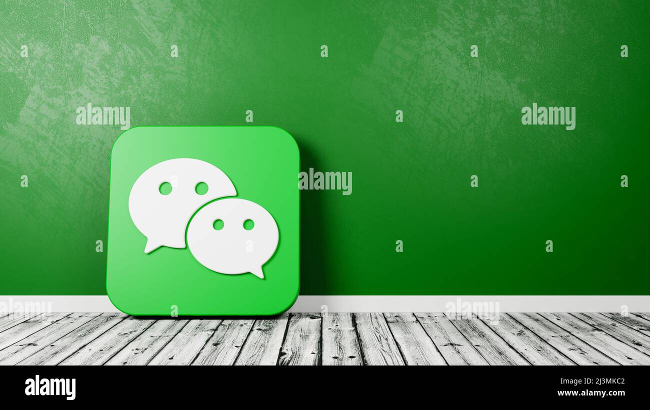 Wechat app icon 3d hi-res stock photography and images - Alamy