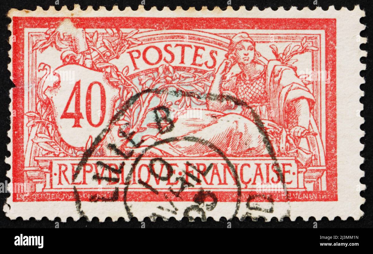 Postage stamp france liberty hi-res stock photography and images - Alamy