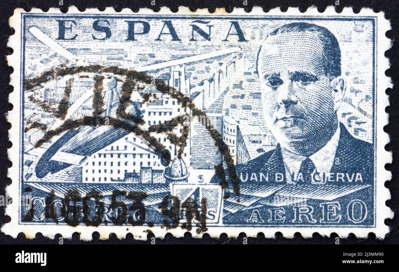 SPAIN - CIRCA 1941: a stamp printed in the Spain shows Juan de la ...