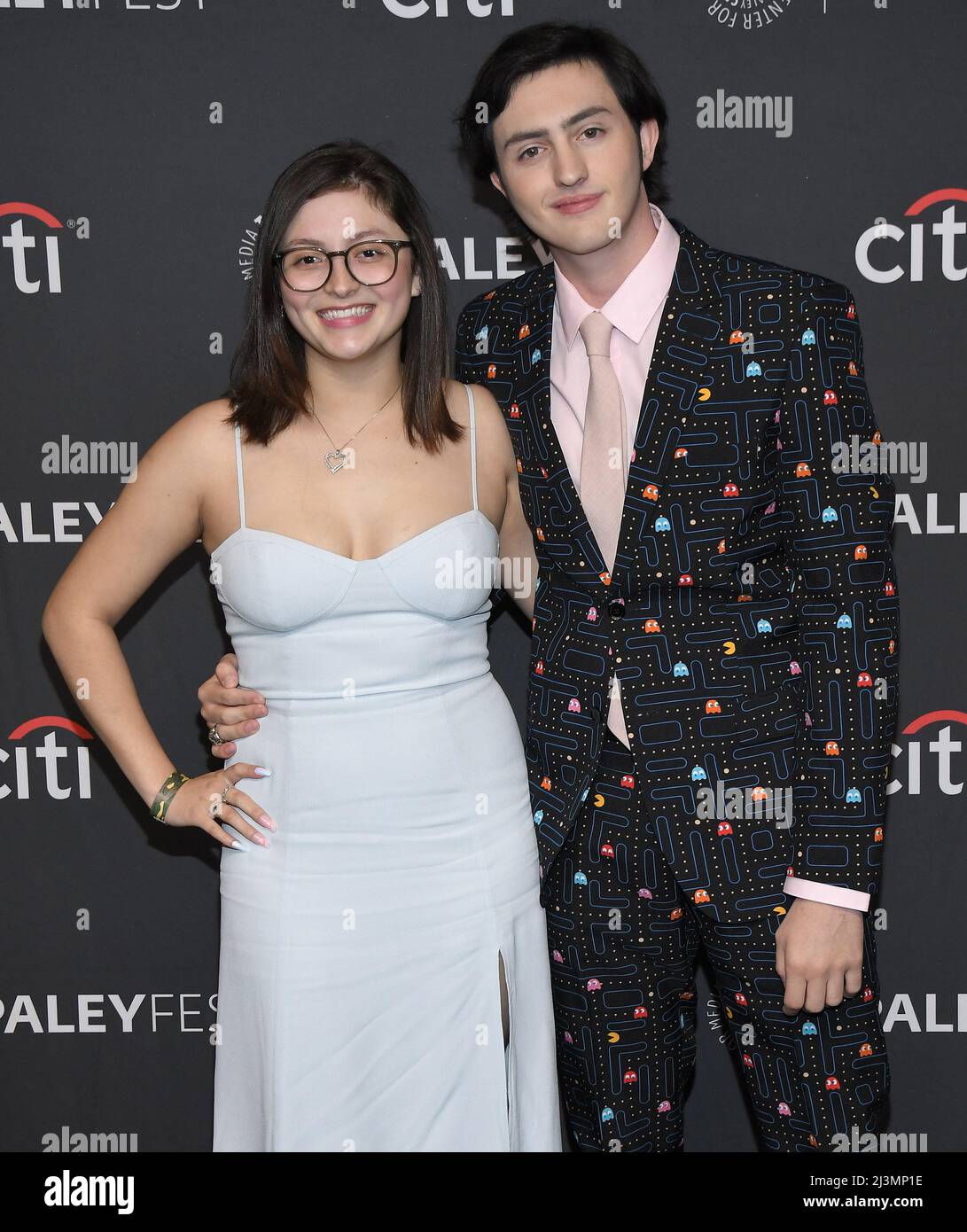(L-R) Melissa Rivera and Gianni DeCenzo at PaleyFest LA - COBRA KAI ...