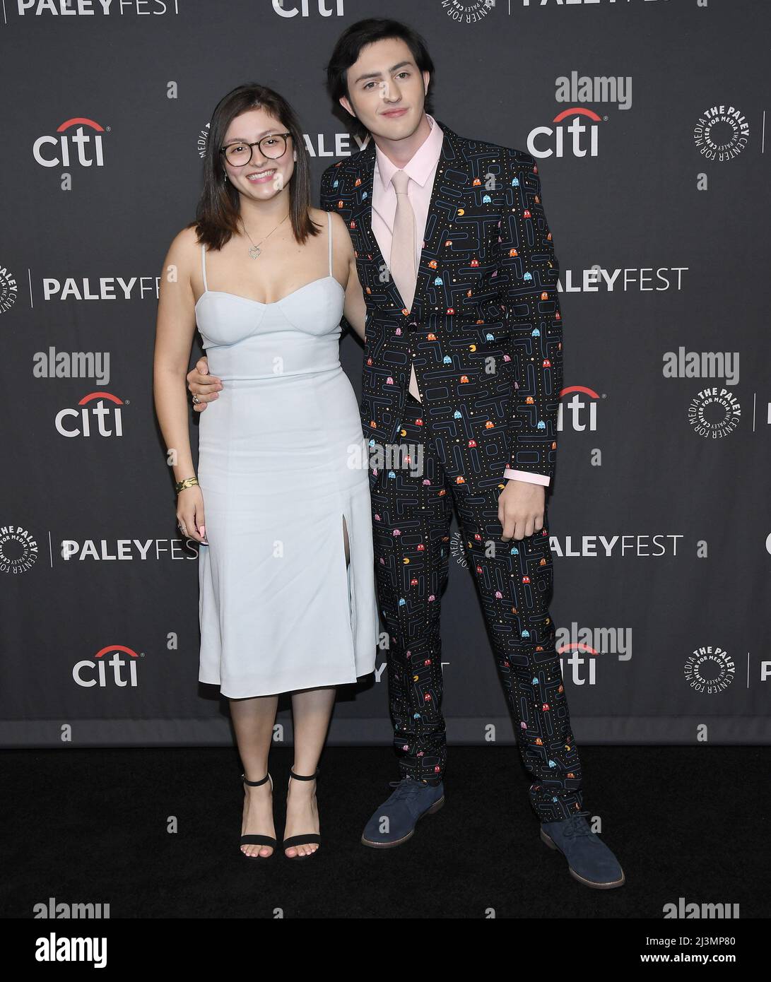 (L-R) Melissa Rivera and Gianni DeCenzo at PaleyFest LA - COBRA KAI ...