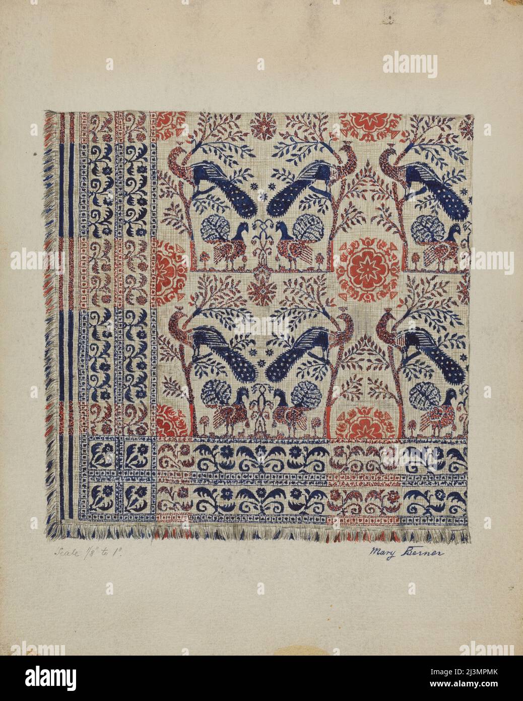 Woven Coverlet, c. 1936 Stock Photo - Alamy