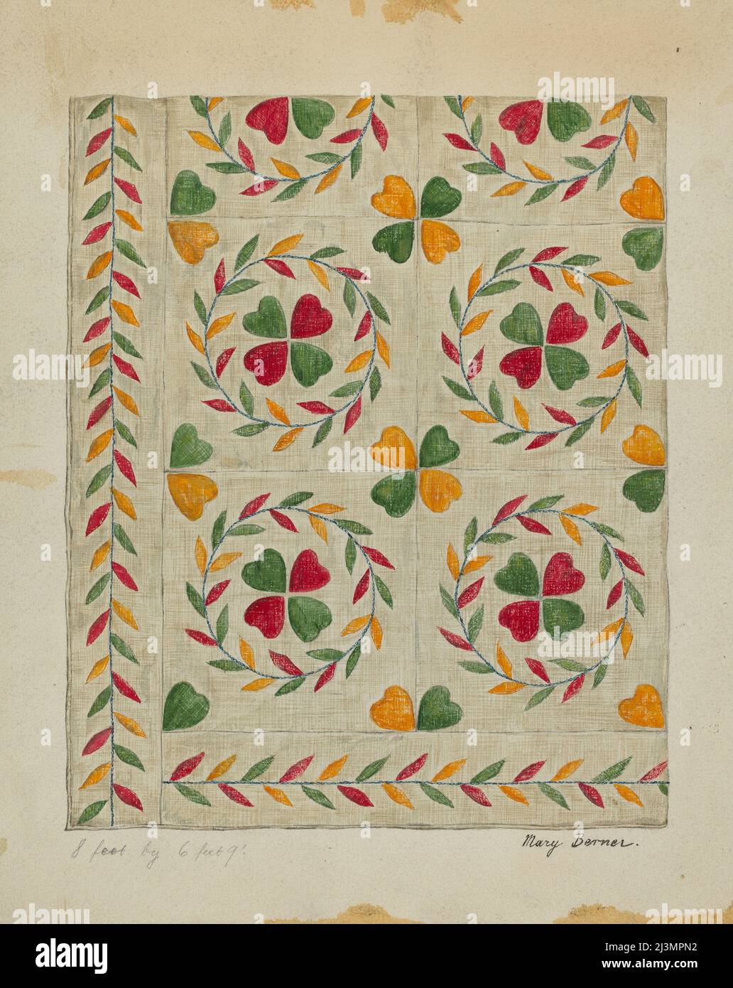 Quilt (Applique), c. 1936 Stock Photo - Alamy