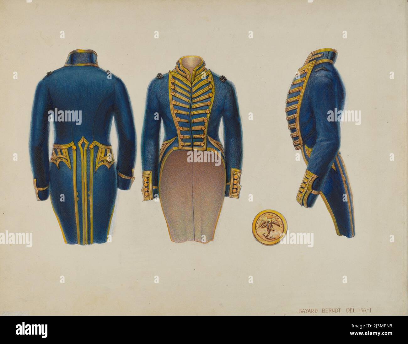 Coat of Naval Lieutenant, c. 1936 Stock Photo - Alamy