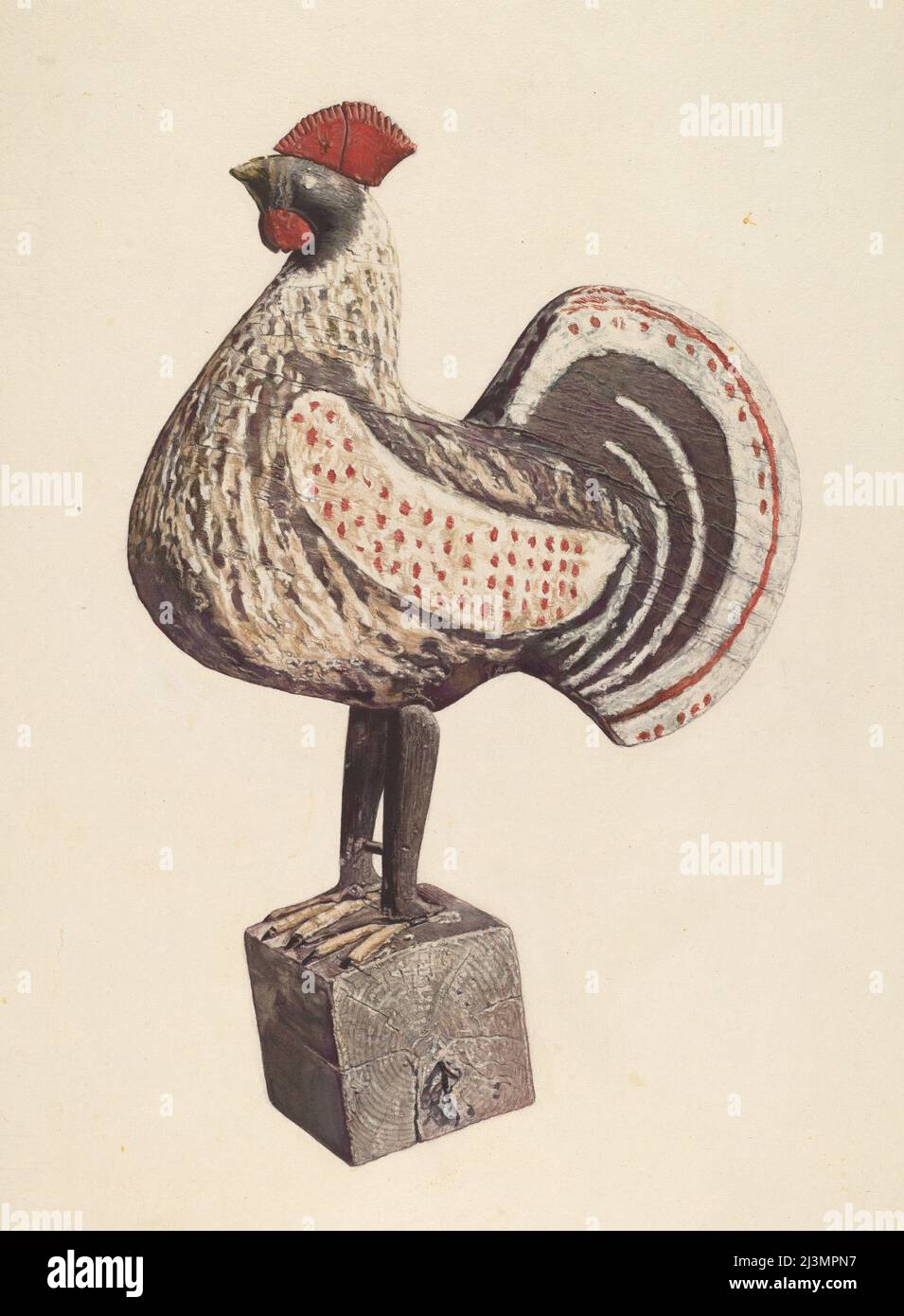 Wooden Rooster, c. 1938 Stock Photo - Alamy