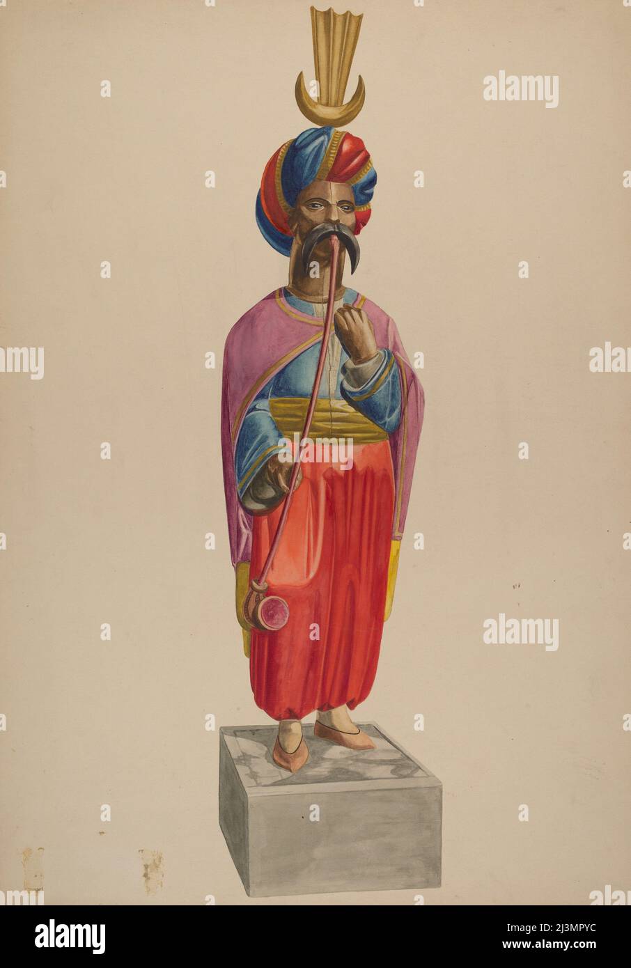 Cigar Store Figure: Turk, c. 1938 Stock Photo - Alamy