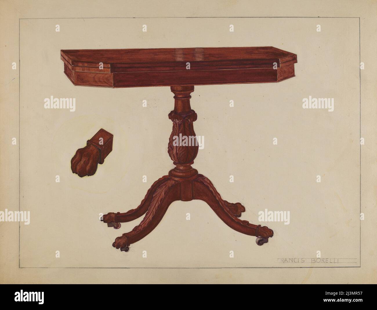 Card Table, 1935/1942 Stock Photo - Alamy