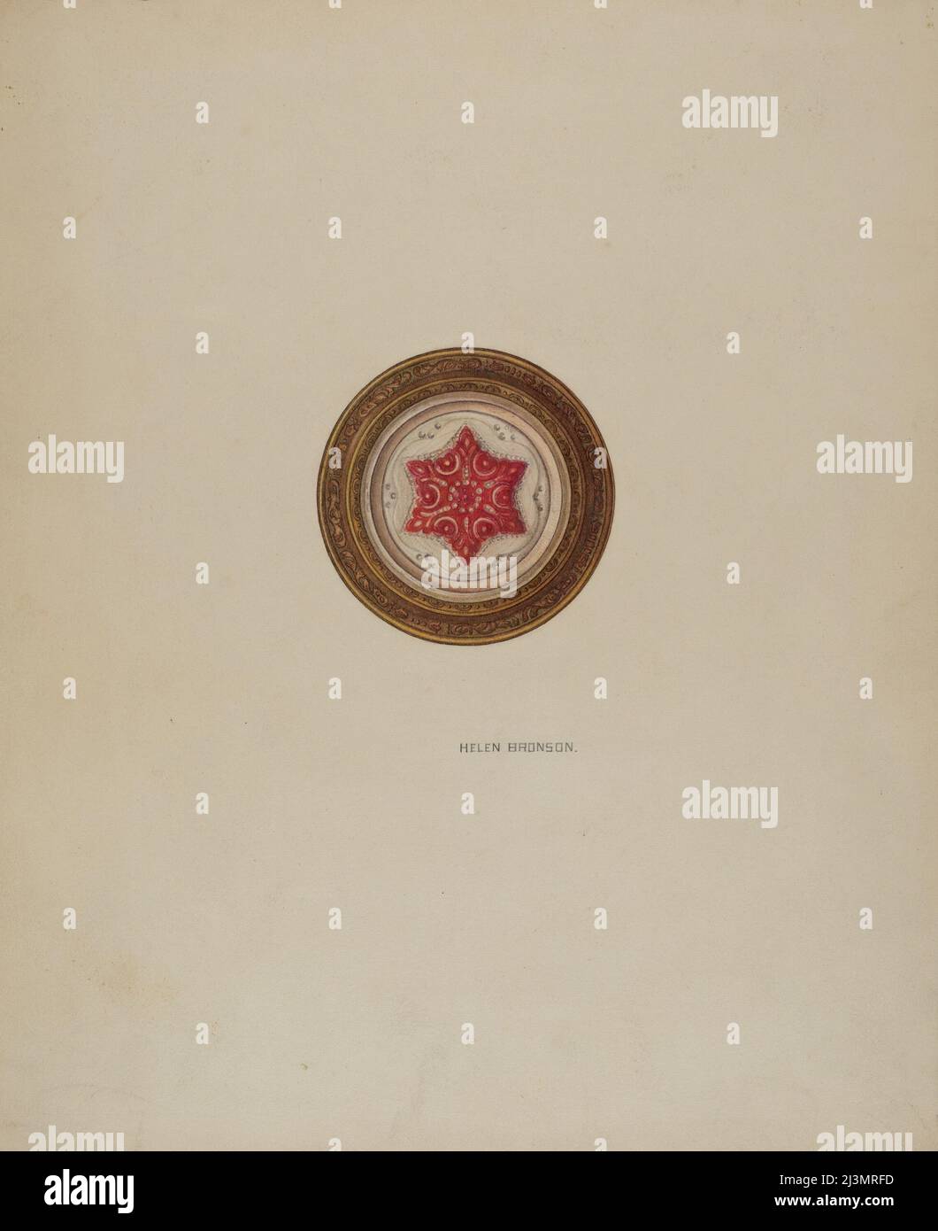 Mirror Support - Red Six Point Star, c. 1941 Stock Photo - Alamy