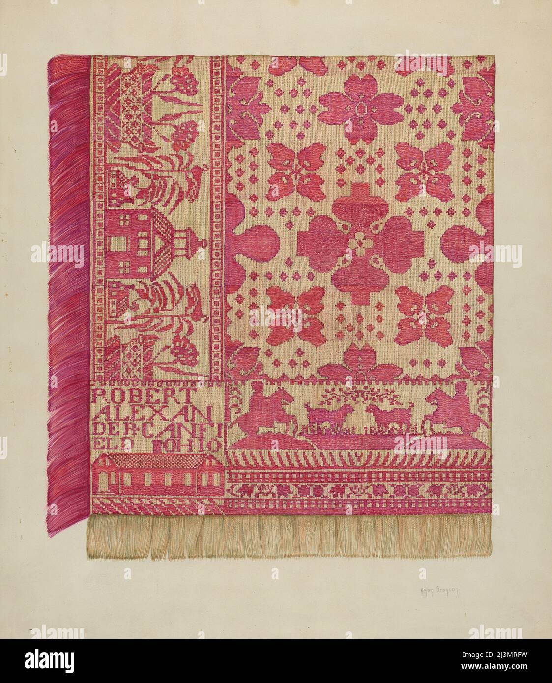 Woven coverlet hi-res stock photography and images - Alamy