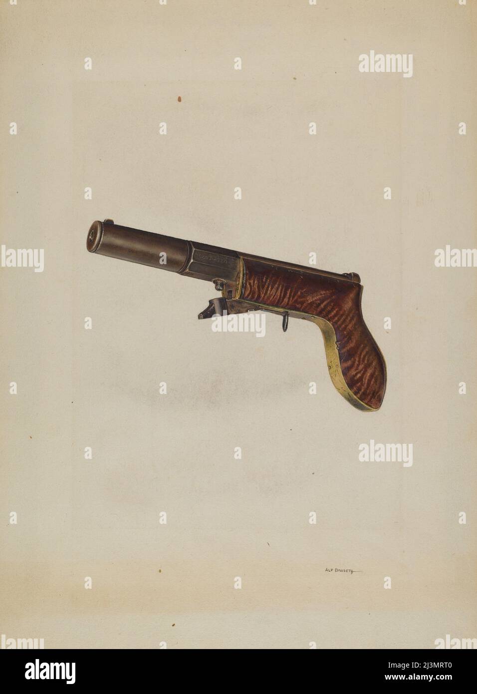 Muzzle Loading Pistol, c. 1940 Stock Photo - Alamy