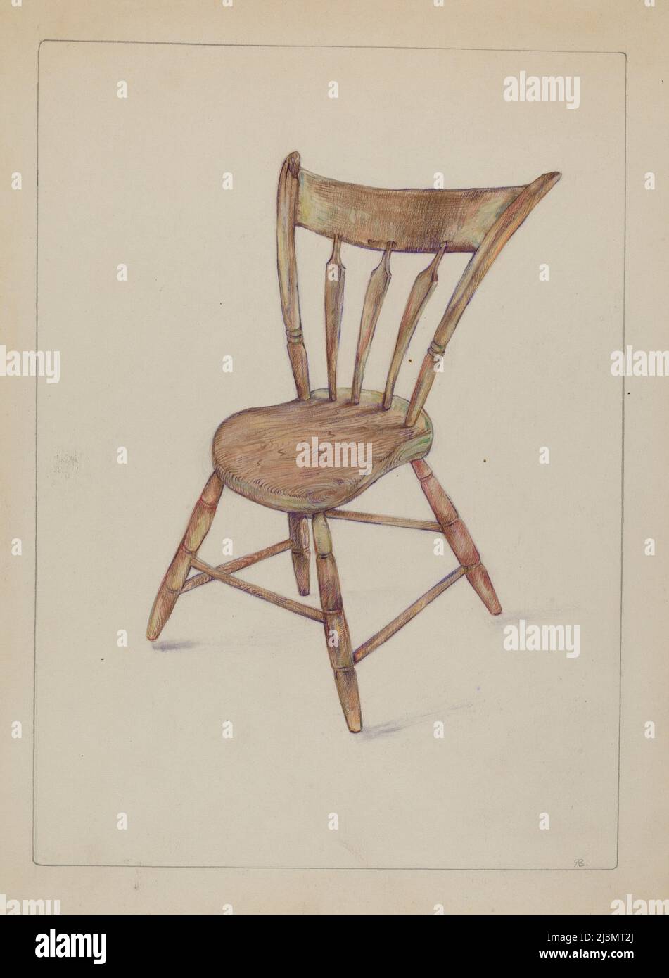 Kitchen Chair, c. 1935 Stock Photo - Alamy