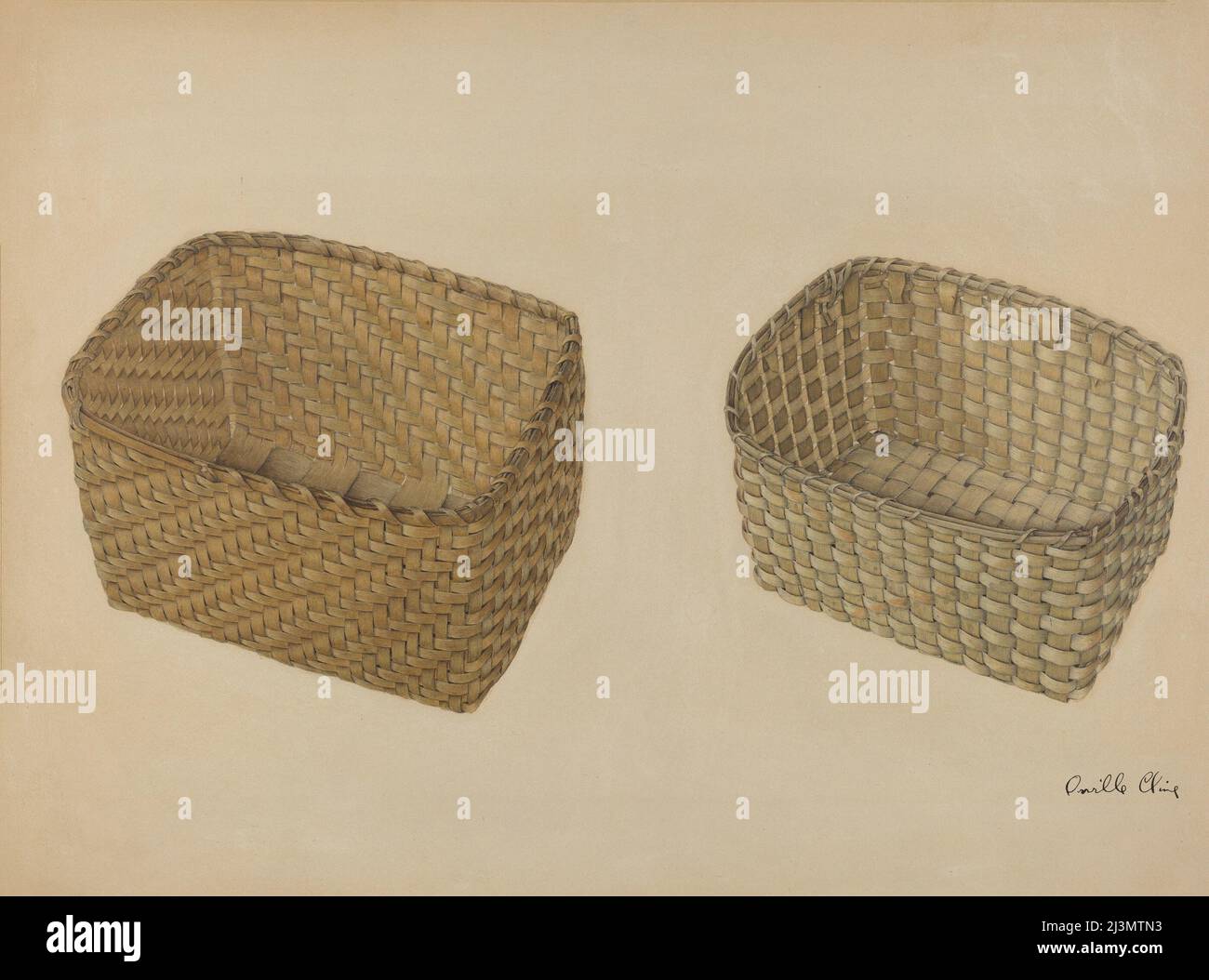 Shaker Baskets, c. 1937 Stock Photo - Alamy