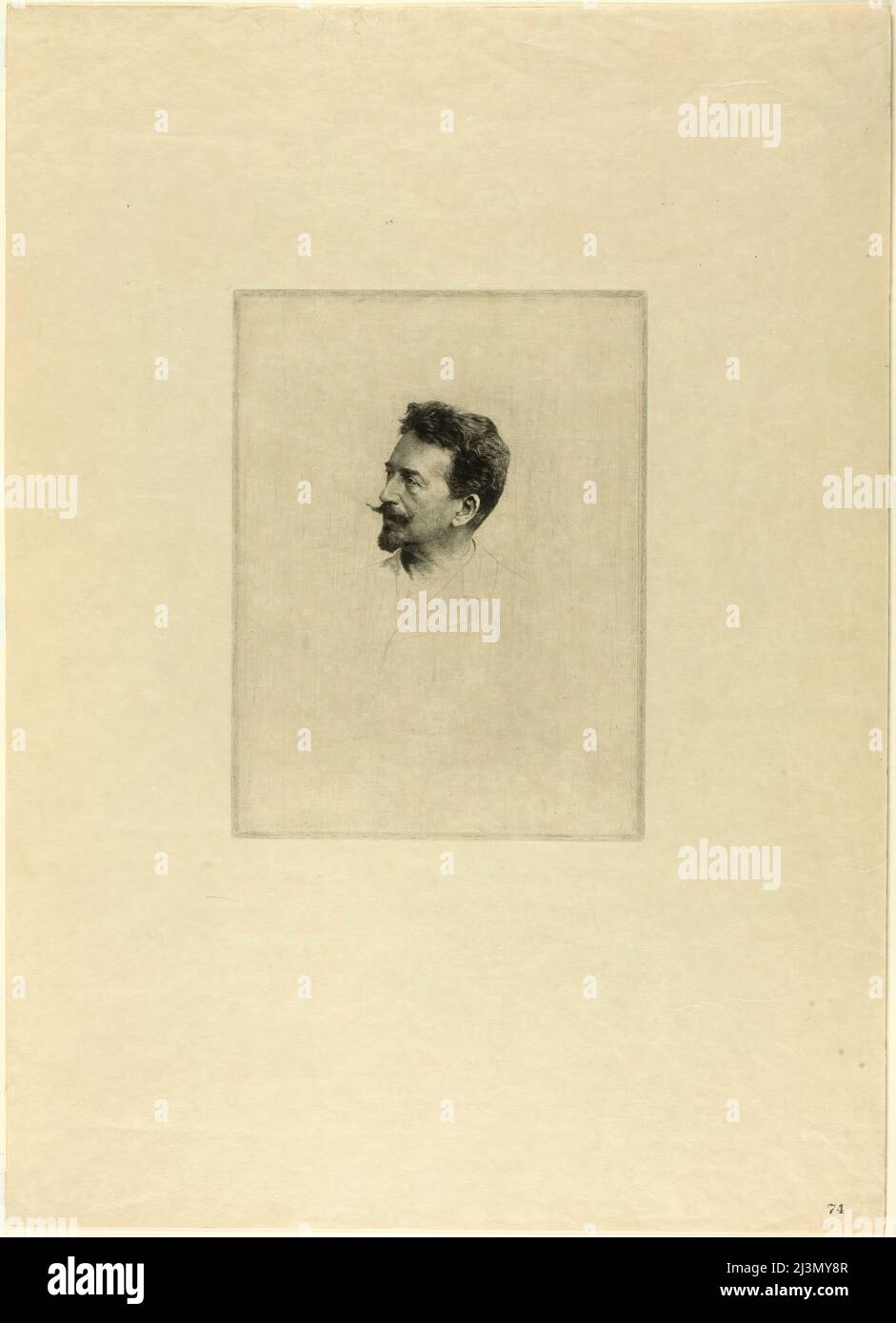 Portrait of Félicien Rops, c. 1895 Stock Photo - Alamy